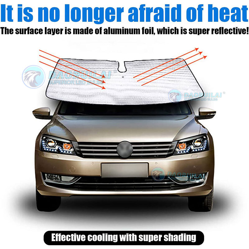 Foldable Auto Car Front Window Windshield Sun Shade Shield Cover Visor ...