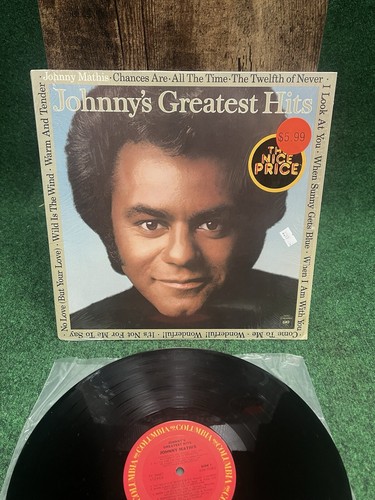 Johnny's Greatest Hits Johnny Mathis Vinyl Record LP 1977 Columbia PC ...