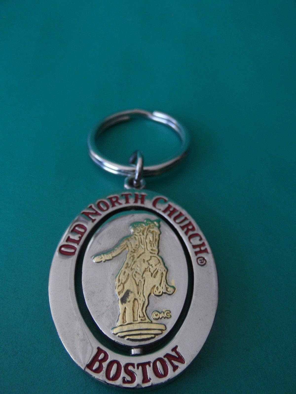 Boston Spinning Two-Sided Key Chain 1.5"in long | eBay