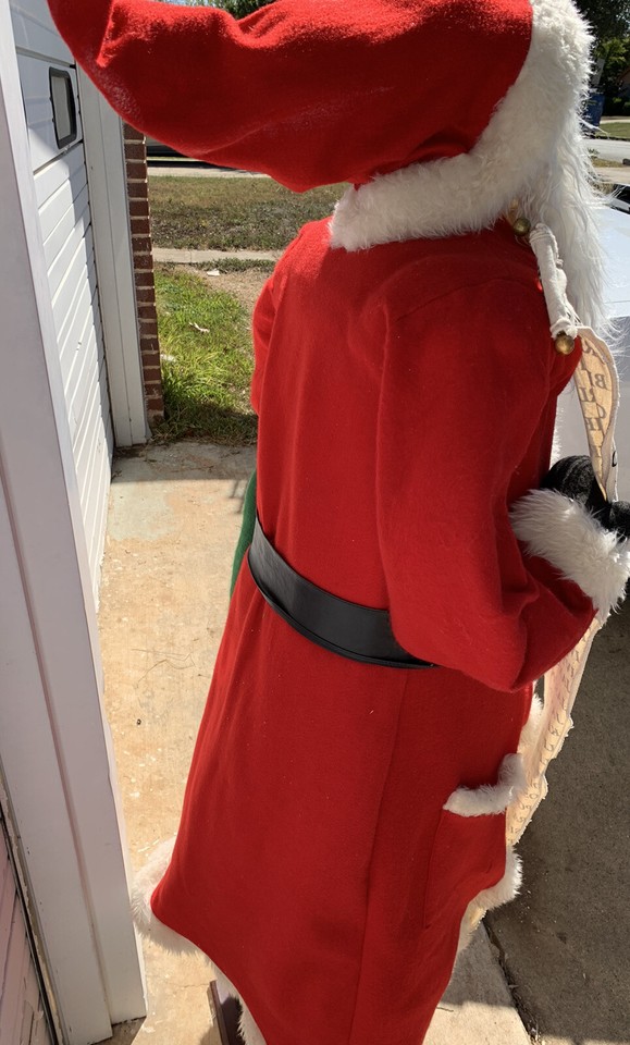 Vintage Life Size 5 Ft Traditional Santa Claus Figure w/ Good Boys ...