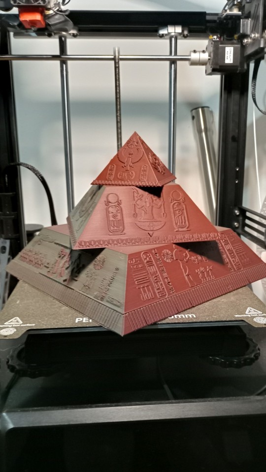 Pyramid Egypt Secret Box Pyramid Ornament Egyptian Pyramid Model | eBay UK