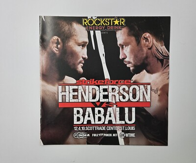 Strikeforce MMA Program Dan Henderson UFC Ultimate Fighting Robbie ...