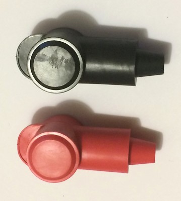 Black & Red Battery Alternator Starter Terminal Post Stud Boot Cover | eBay