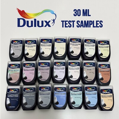 Dulux Paint Colour Tester Pots with Roller - 30 ml - Sample Paint | eBay UK
