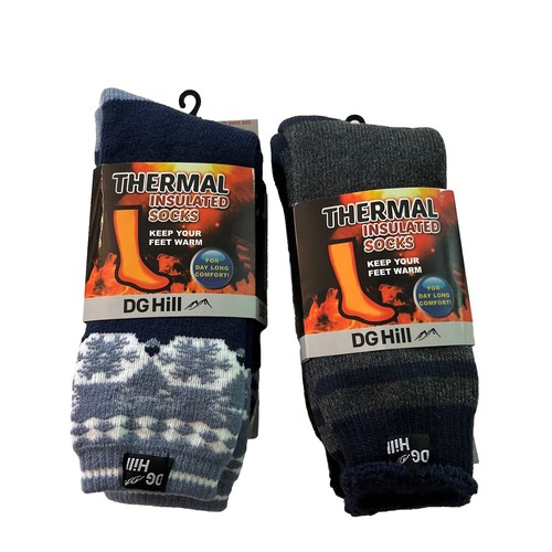 DG Hill Thermal Insulated Socks Warm Men’s Cold Weather Size 9-12 New 4 PAIRS | eBay