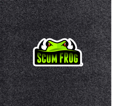SCUM FROG BAIT LURES FISHING BASS BOAT CARPET DECALS GRAPHICS BONUS ...