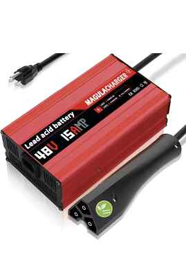 48 Volt 15 Amp Golf Cart Battery Charger EZGO RXV & TXT 3 pin ...