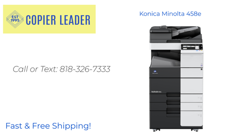 Konica Minolta Bizhub C458 -Color Printer Copier Scanner MFP (Finisher ...