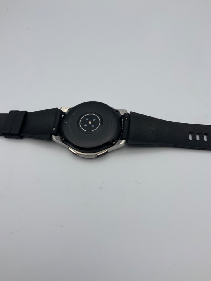 Samsung Galaxy Watch SM-R805U 46mm Silver Case Black Strap Smart Watch ...