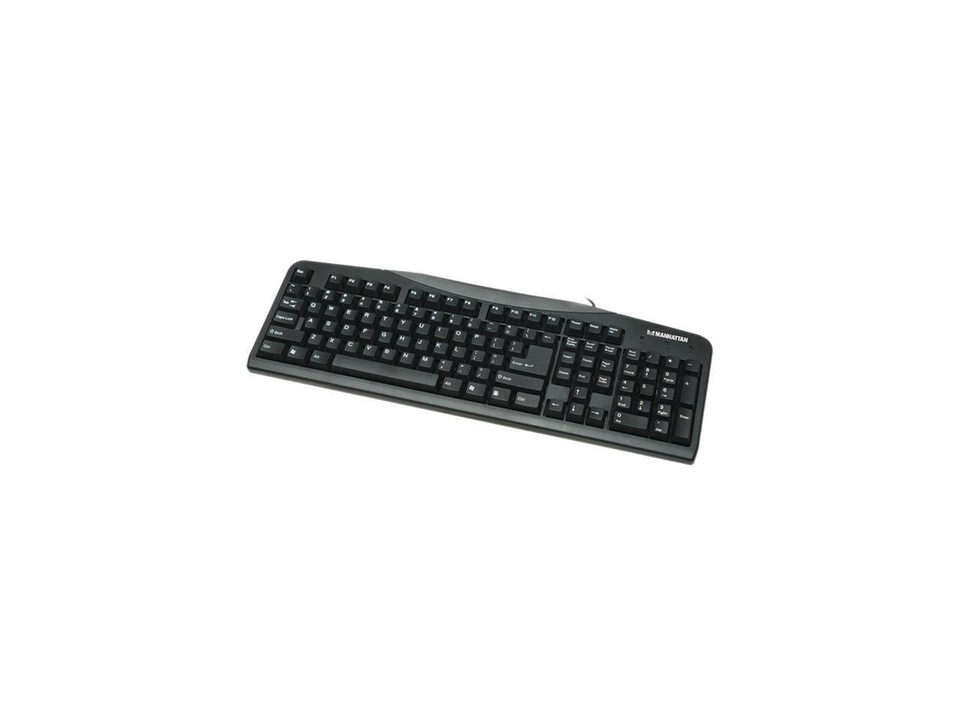 MANHATTAN 155113 Black USB Wired Standard Enhanced Keyboard ...
