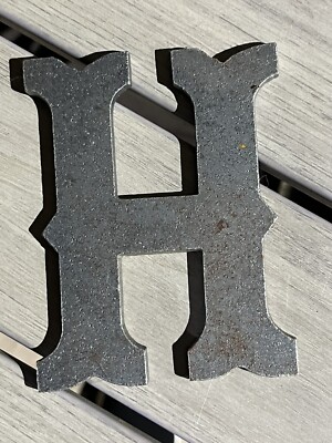 Cast Iron Western Letter H Sign Rustic 4” tall Alphabet | eBay