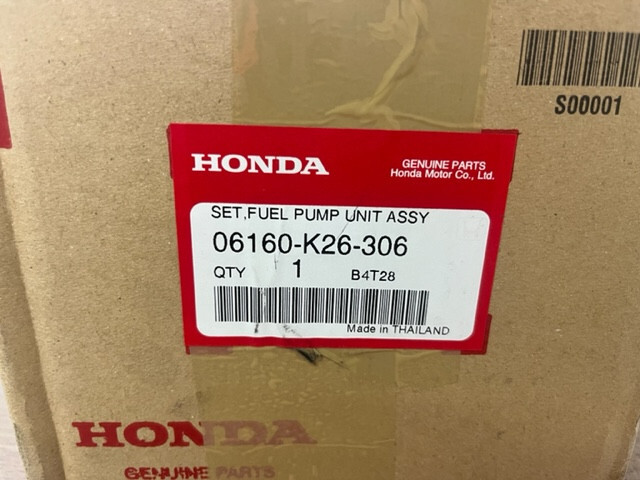 Honda Genuine Parts Fuel Pump Unit Assy Set 06160-K26-306- NEW IN BOX ...
