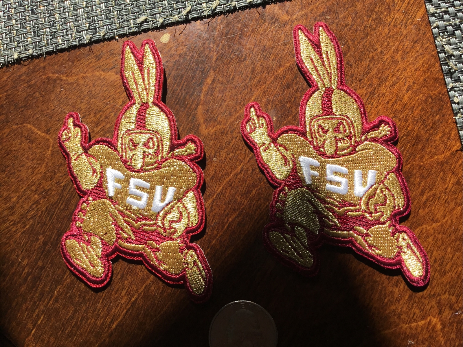 (2) FSU Florida State University Vintage Embroidered Iron on Patch Lot ...