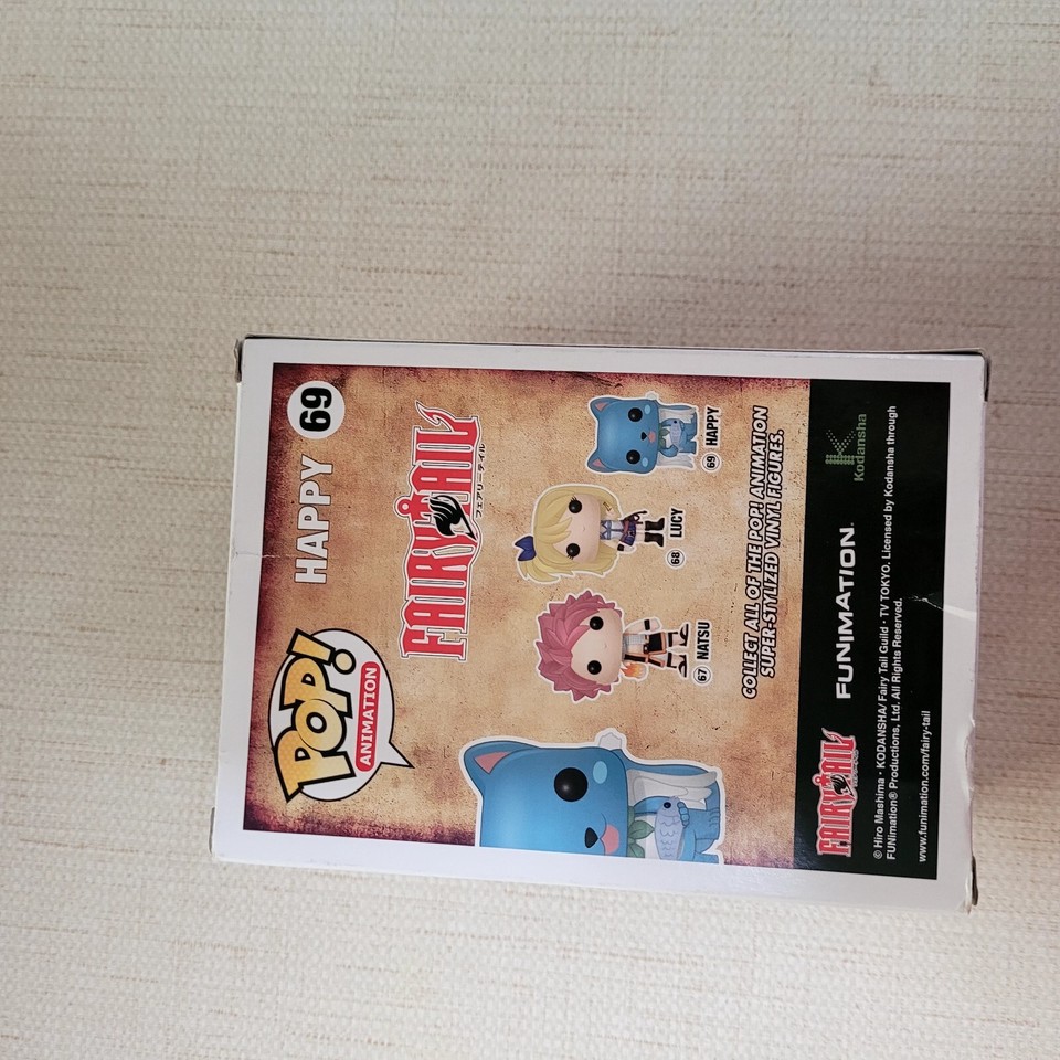 Funko Pop! Vinyl: Fairy Tail - Happy - (Flocked) - FYE (Exclusive) #69 ...