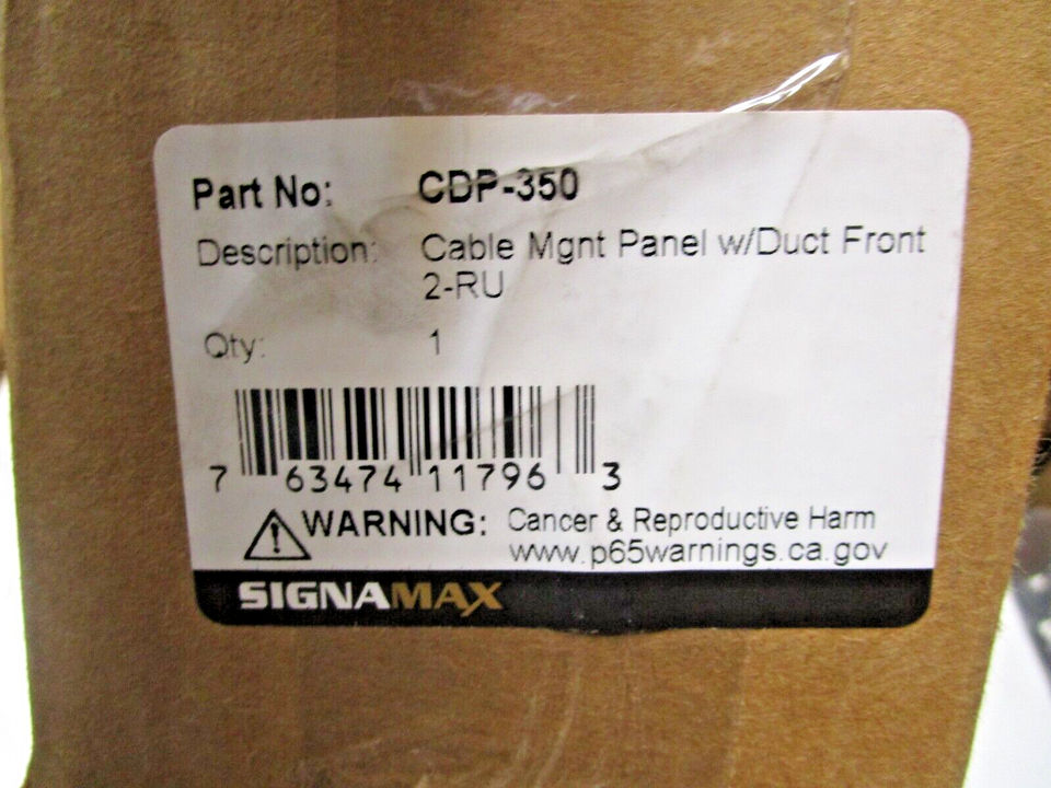 NEW Signamax CDP-350 Cable Management Panel CDP-350 | eBay