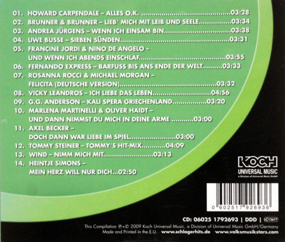 CD - HIT FEUERWERK - Die grossen Wunschmelodien | eBay