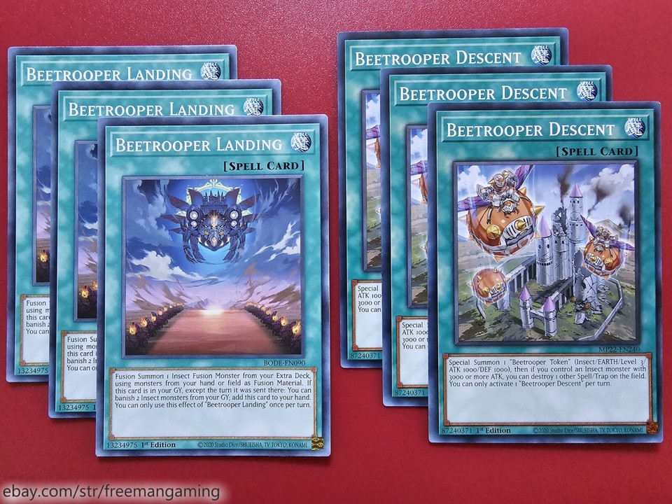Yugioh Beetrooper Deck 55 Card Sting Lancer Complete Budget Tournament ...