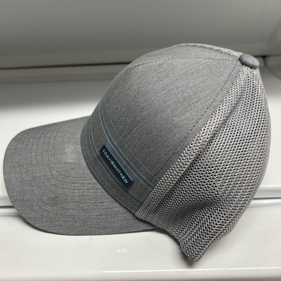Travis Matthew Grey Mesh Snapback Hat | eBay