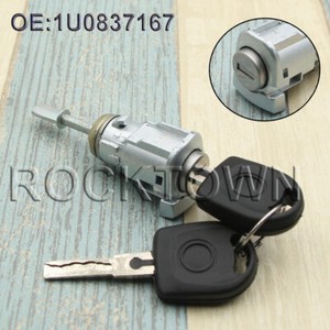 UK FOR VW MK4 GOLF DOOR LOCK SET 1 BARREL + 2 KEYS FRONT LEFT OFS ...