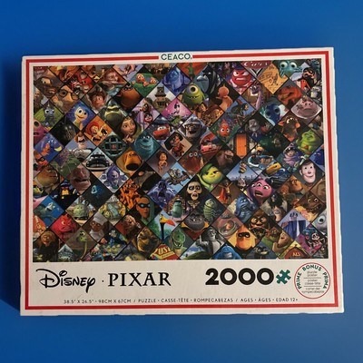NEW Ceaco Disney Pixar Characters Collage 2000 Piece Jigsaw Puzzle ...