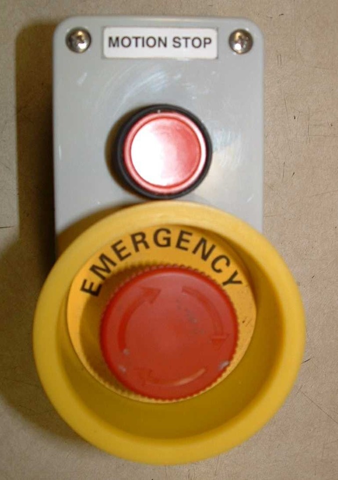 dual Stop button Station with D-Shell connectors 0914129-01 Rev. D. | eBay