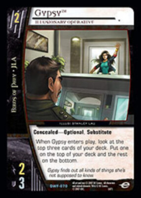 VS System: Gypsy, Illusionary Operative [Played] DC Worlds Finest TCG ...