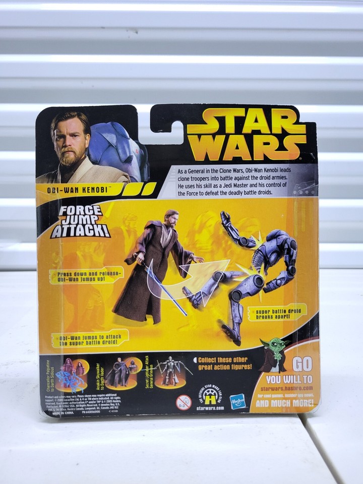 Obi-Wan Force Jump Attack DELUXE STAR WARS Revenge of the Sith NEW D1 ...