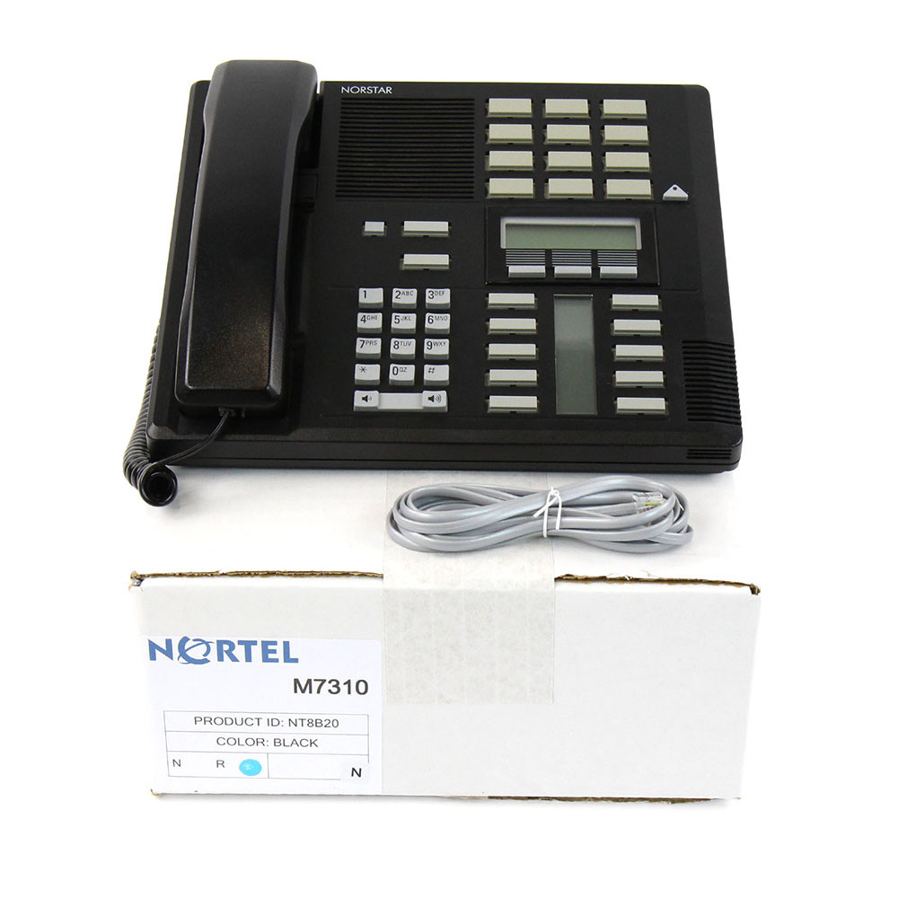 Nortel Norstar M7310 Black Meridian Phone Bulk - Refurb - Button Kit ...