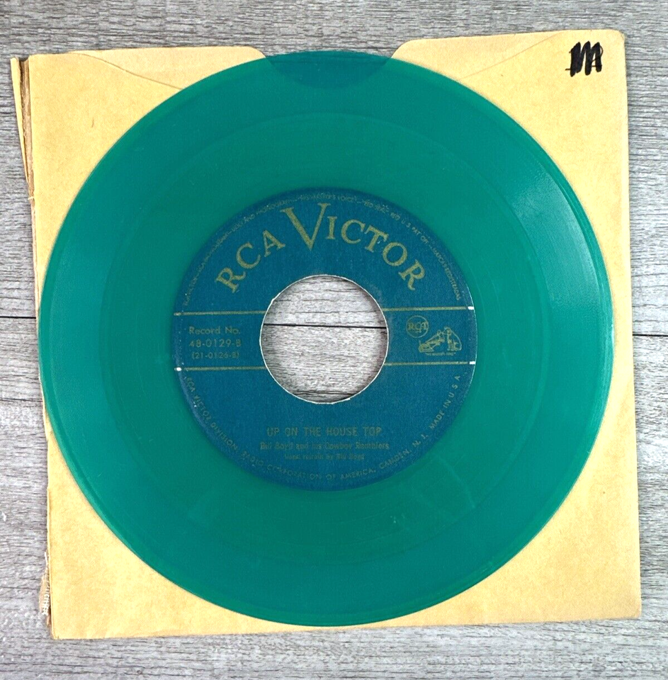 RCA Victor Bill Boyd and His Cowboy Ramblers Jingle Bells 48-0129 Aqua ...