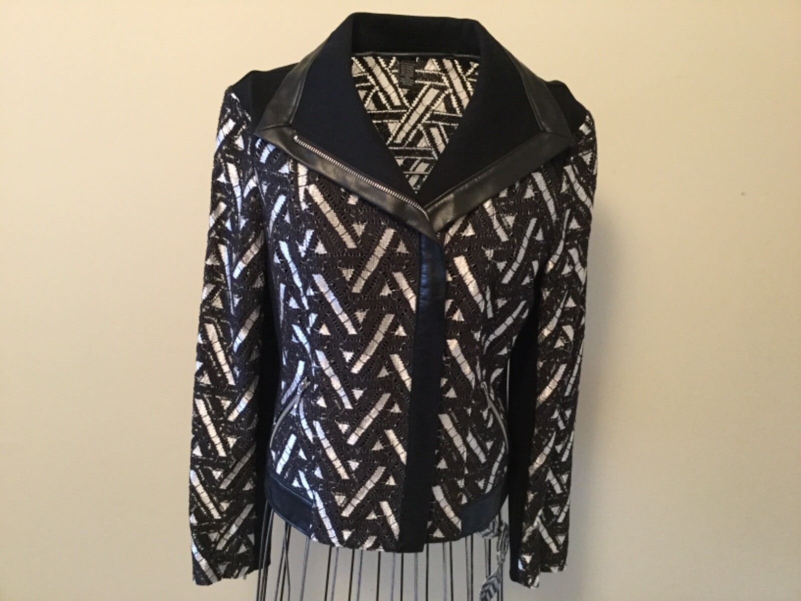 Black & Silver lace jacket, S. | eBay