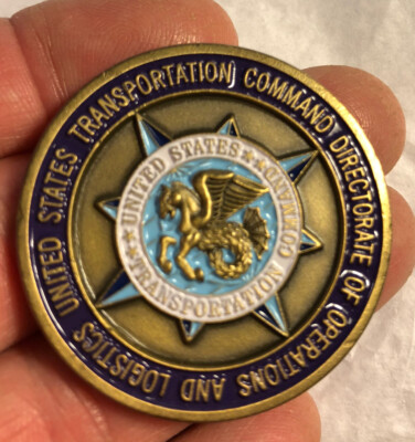 U.S. Transportation Command 2 Star General older Challenge Coin Gen ...
