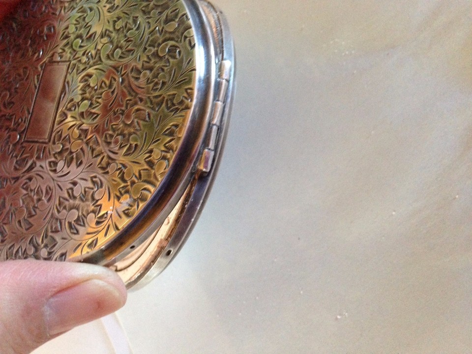 950 silver Victorian compact,more pure than sterling | eBay