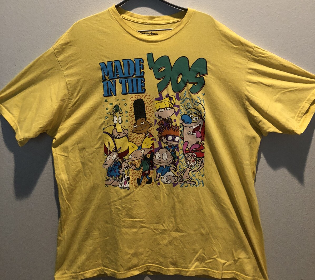 Nickelodeon Rugrats Yellow T-shirt "Made in the 90's"… - Gem