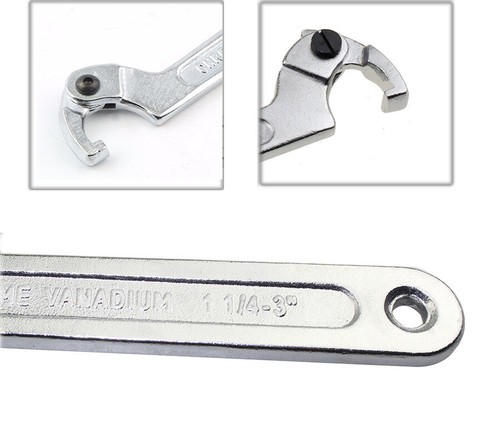 7in Adjustable Shock Absorber C Clamp Spanner Hook Wrench Motorcycle ...