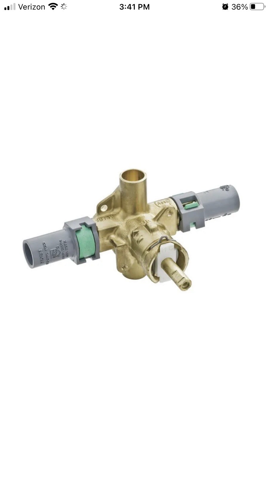 Moen 62340 1/2" Cpvc Posi-Temp Pressure Balancing Rough-In Valve (No ...