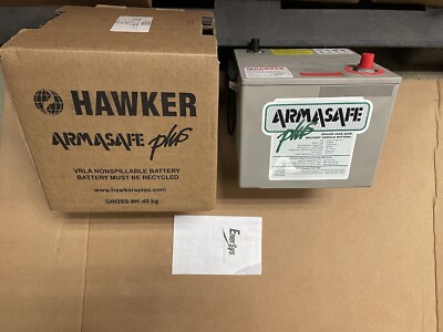 Hawker ARMASAFE PLUS HASP-FT 6TAGM Military BATTERY 12V HMMWV Man. Date ...