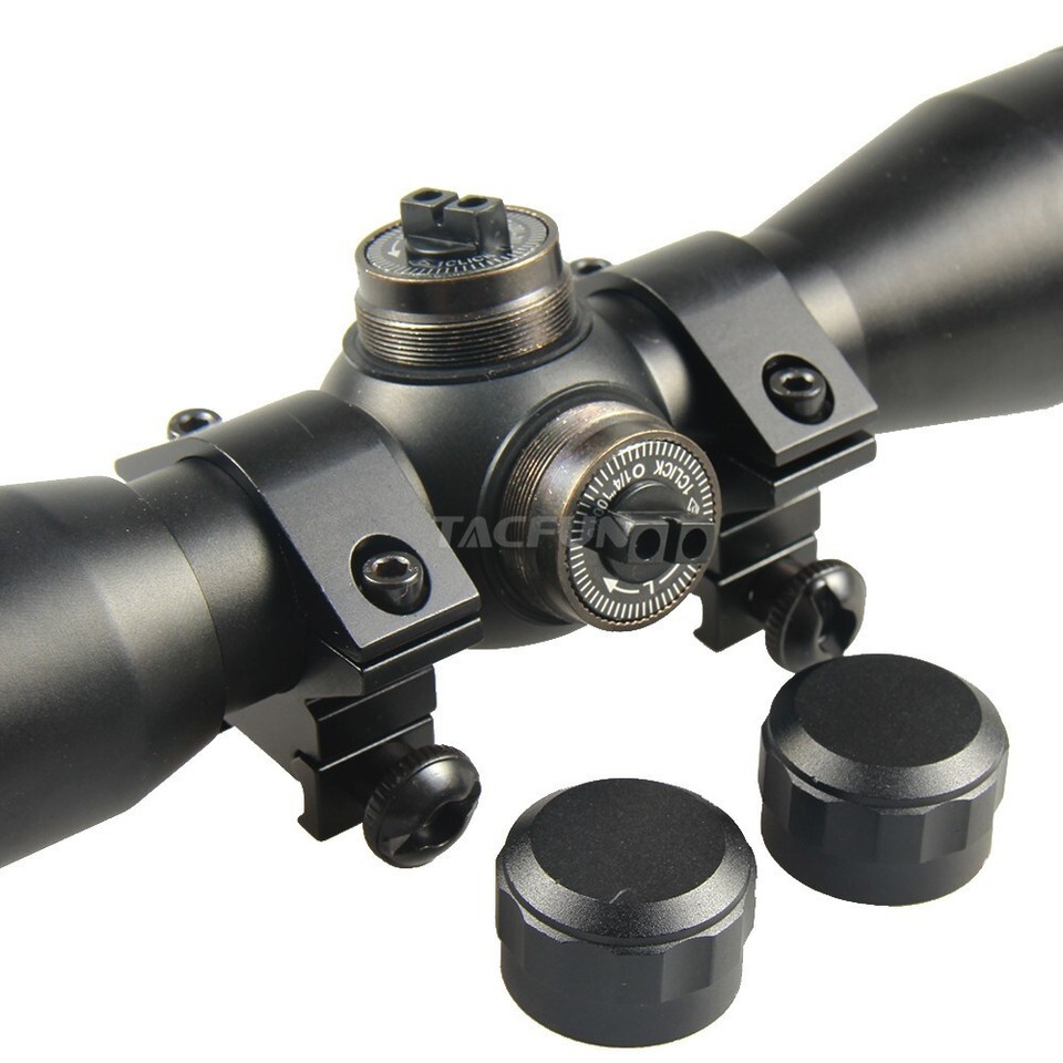 TACFUN 4X32 Crossbow Compact Scope with 4 Line Reticle w/ 1" Picatinny ...
