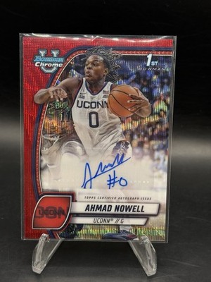 2024-25 Bowman U Chrome Ahmad Nowell Auto 1st Red Wave Refractor /45 | eBay