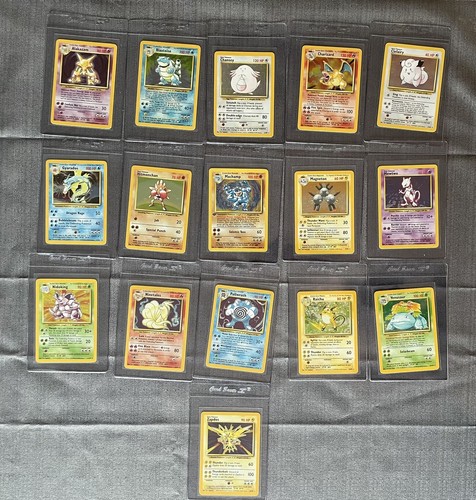 Pokemon Base Set Complete All 102 Cards All Holos Mint, Near Mint ...