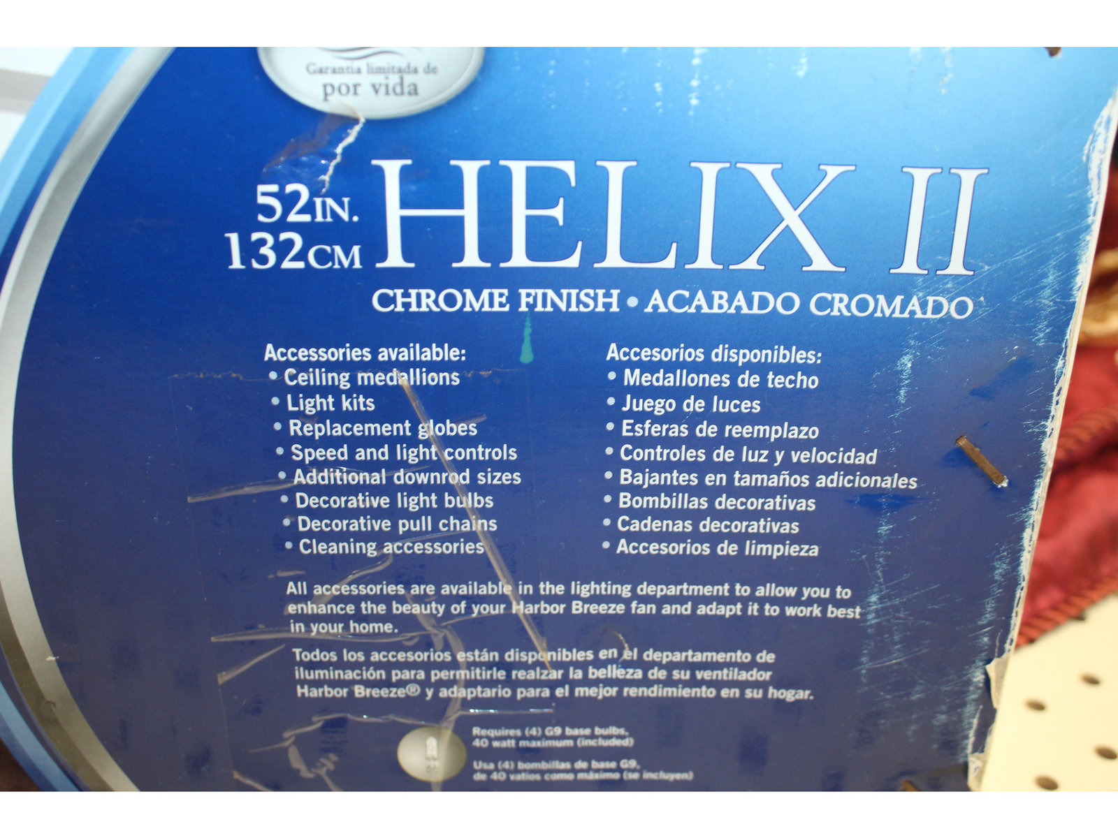 Harbor Breeze 52 Ceiling Fan Helix Ii Cobalt Blue | Shelly Lighting