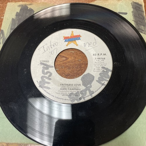 GLEN CAMPELL FAITHLESS LOVE 7” 45RPM VERY GOOD VINYL | eBay