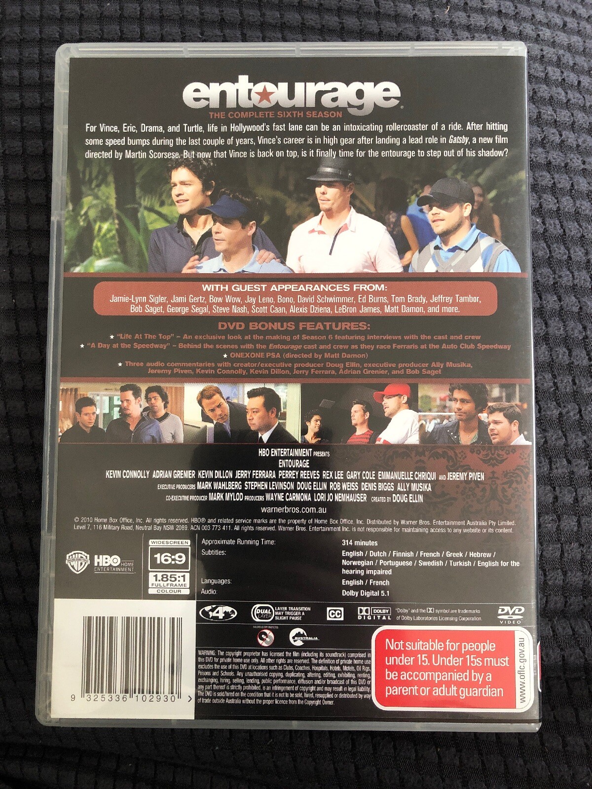 Entourage The Complete Season Sixth - 3 DVD Set - Region 4 | eBay