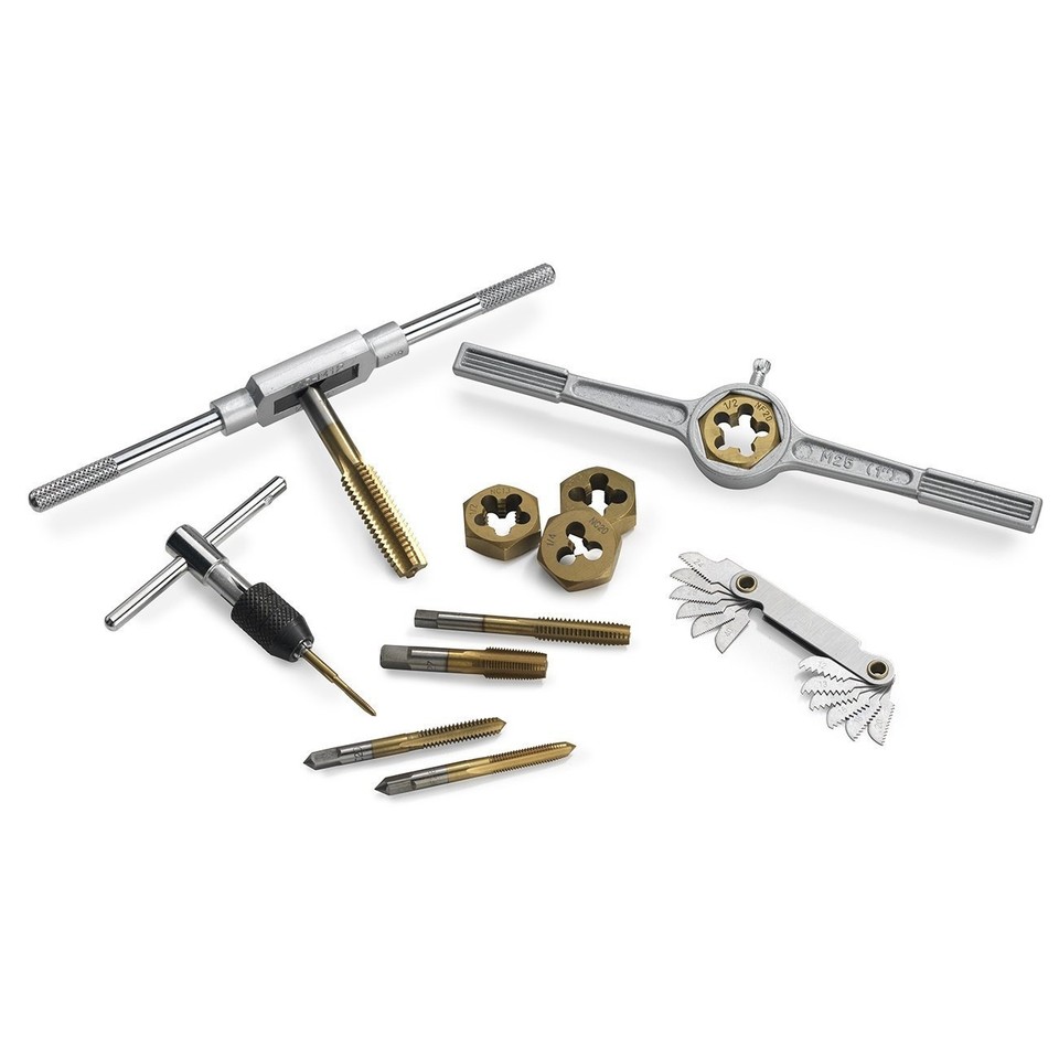 40 Pc Titanium Tap And Die Tool Set METRIC Fine Standard | eBay