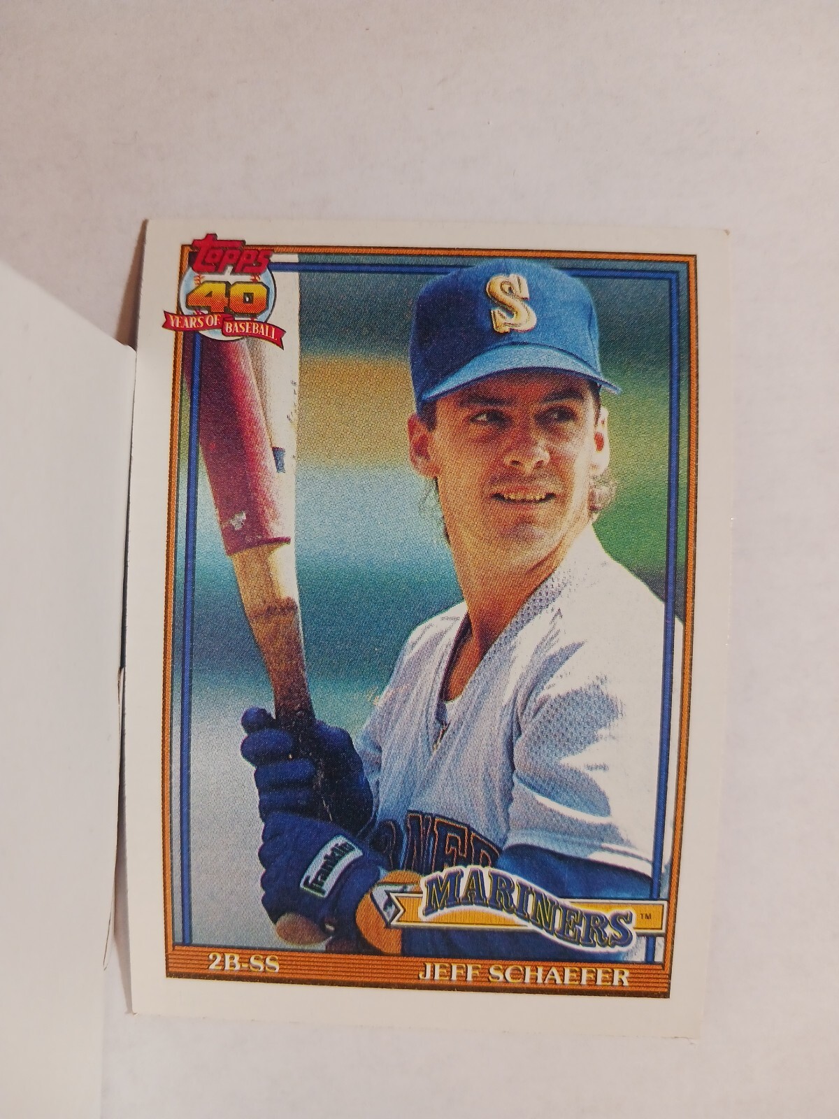 1991 Topps 681 Jeff Schaefer Glow Back | eBay