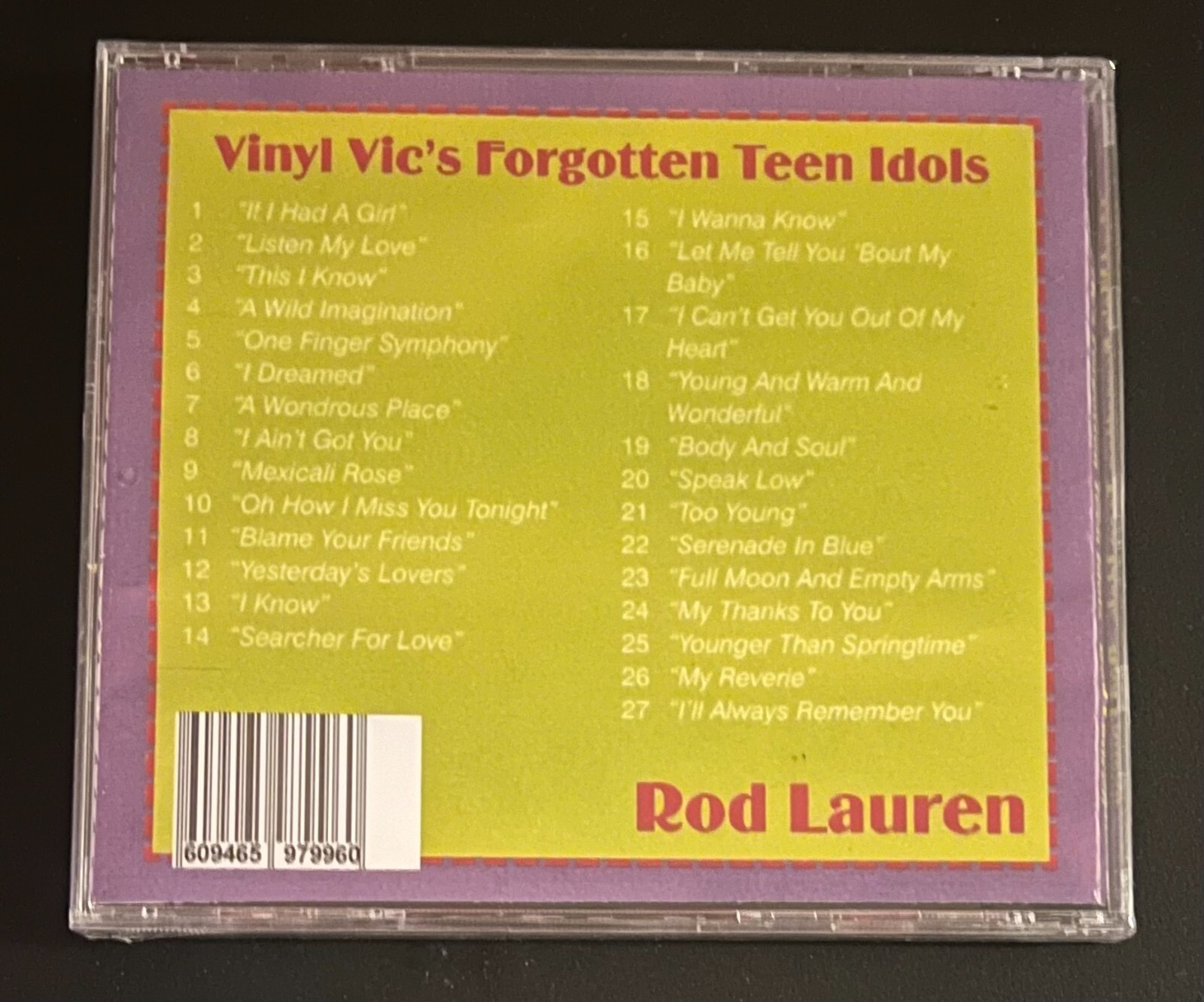 VINYL VIC'S FORGOTTEN TEEN # 5 ROD LAUREN - CD BRAND NEW | eBay