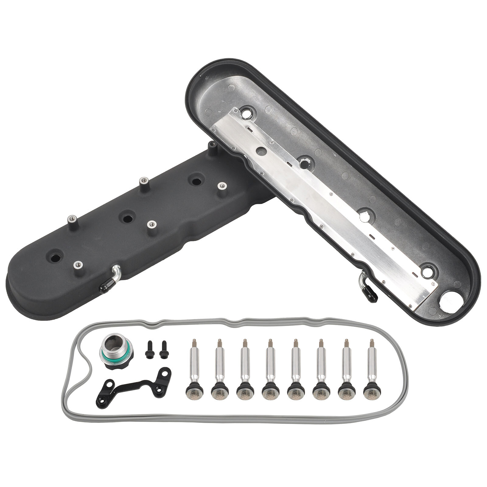 For LS1 LS2 LS3 LS6 5.3 6.0 Black Cast Aluminum Tall Valve Covers w ...