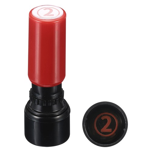 Number Stamps Self Inking Numeral 2 Plastic Small Number Stamper ...