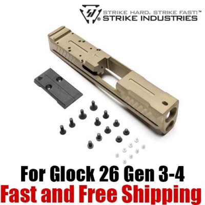 Strike Industries LITESLIDE Slide for Gen 3 Glock 26 G26 w/RMR Cut ...