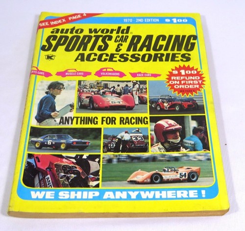 auto world sports car & racing accessories catalog 1970 2nd edition | eBay