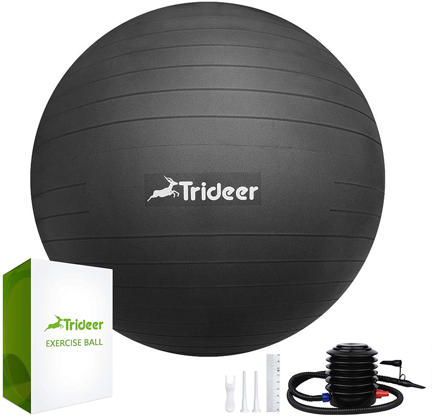Trideer Exercise Ball (45-85cm) Extra Thick Yoga Ball Chair, Heavy Duty ...